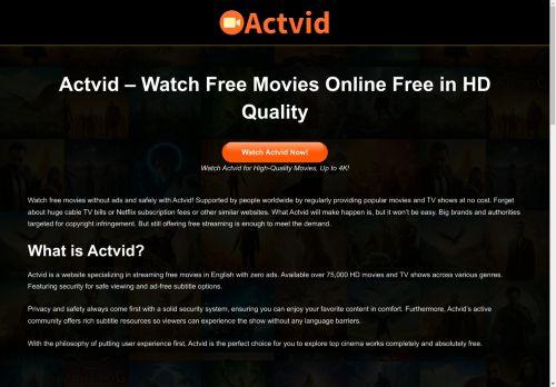 Actvid.city - Ask Question