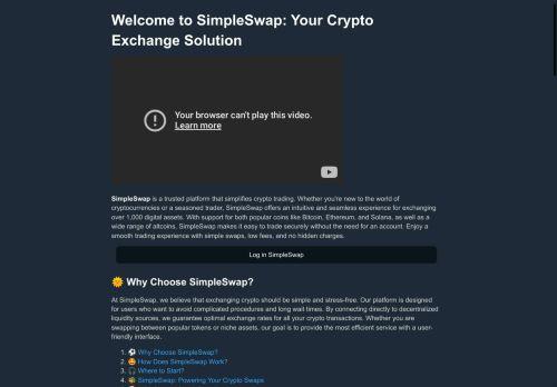 Simpleswapdex.com Review: Legit or Scam? [2025 New Reviews]