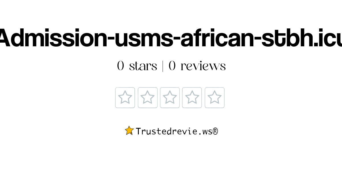 Admission-usms-african-stbh.icu - Ask Question