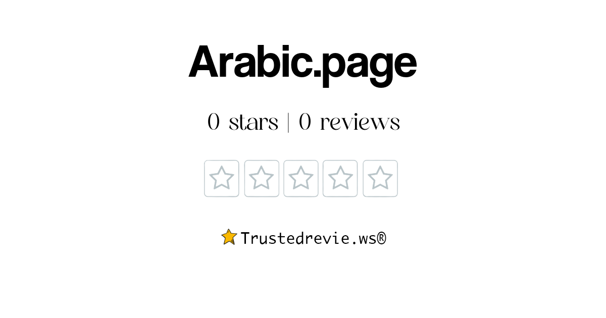 Arabic.page Review: Legit or Scam? [2026 New Reviews]