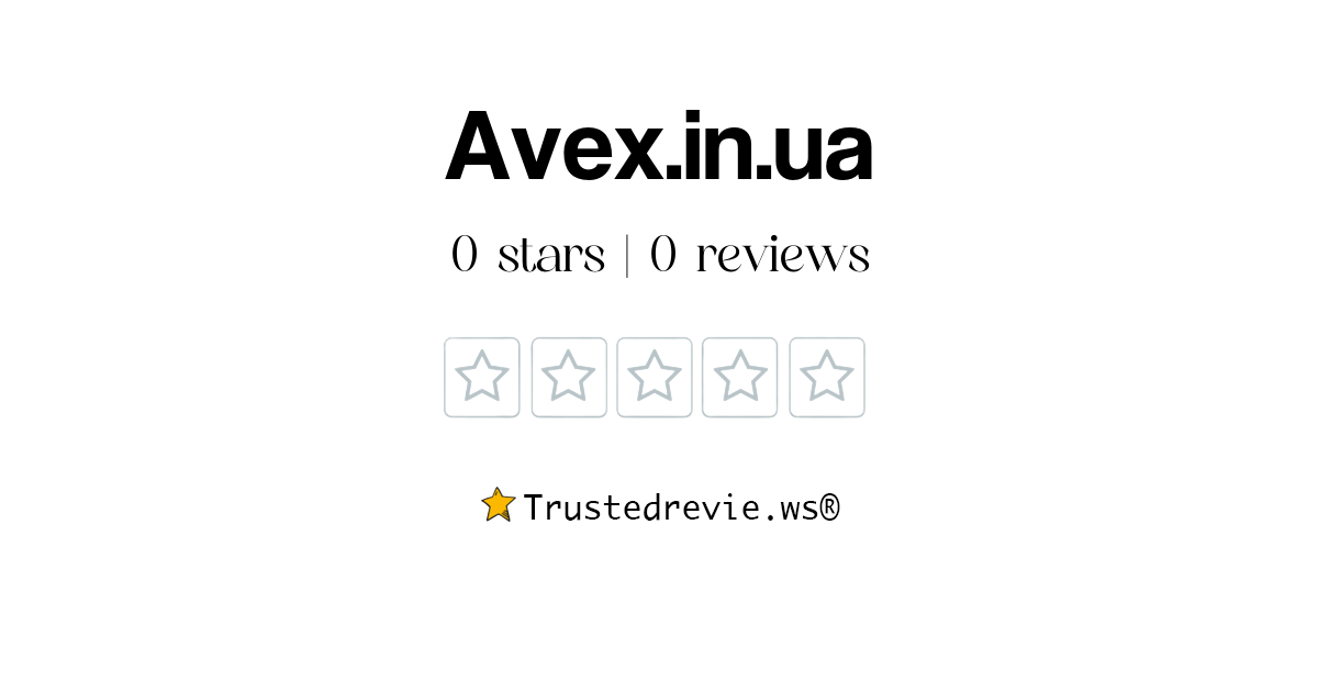 Avex.in.ua Review: Legit or Scam? [2025 New Reviews]