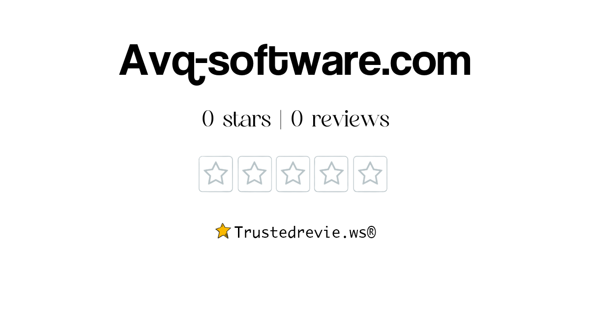 Avq-software.com - Ask Question