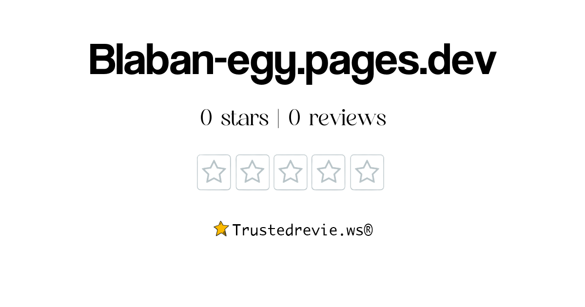 Blaban-egy.pages.dev Review: Legit or Scam? [2025 New Reviews]