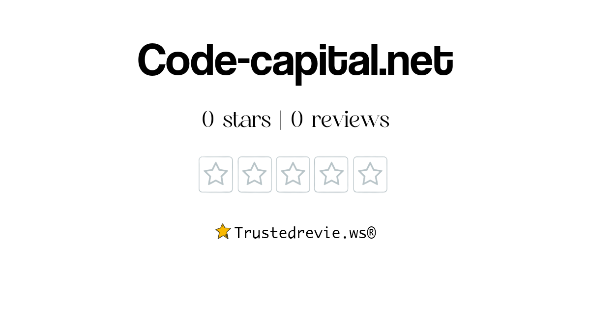 Code-capital.net Review: Legit or Scam? [2024 New Reviews]