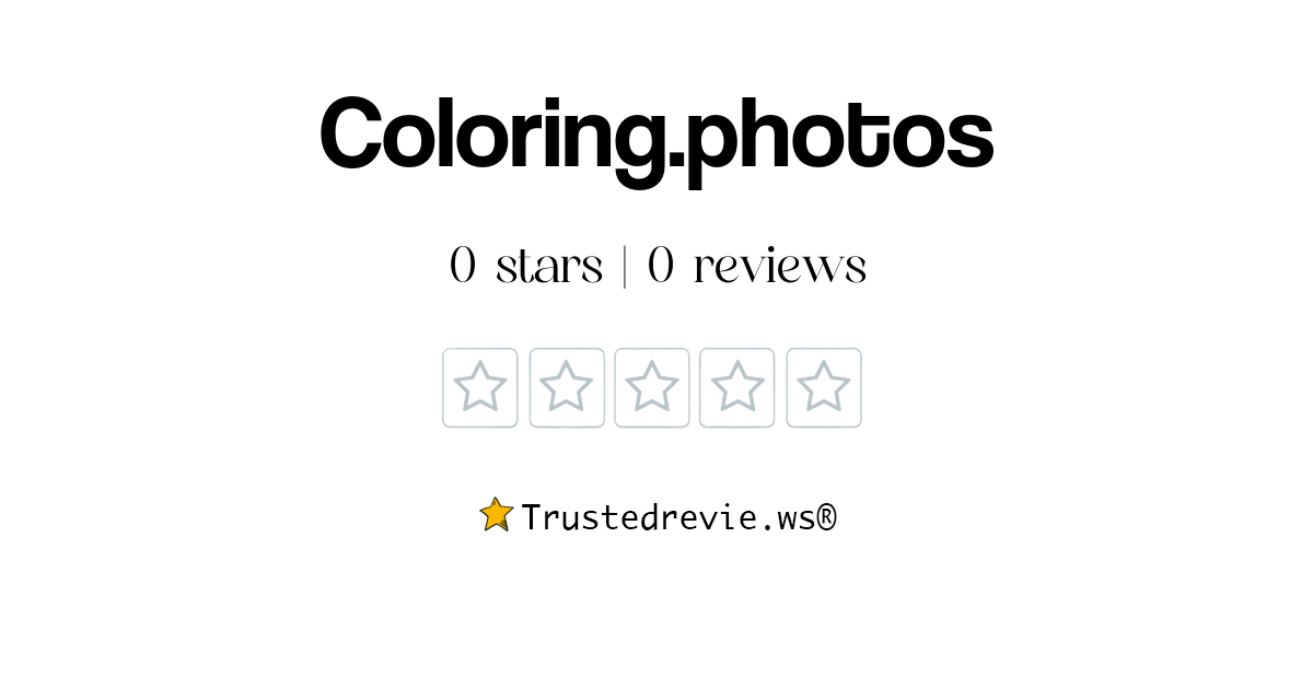 Coloring.photos Review: Legit or Scam? [2025 New Reviews]