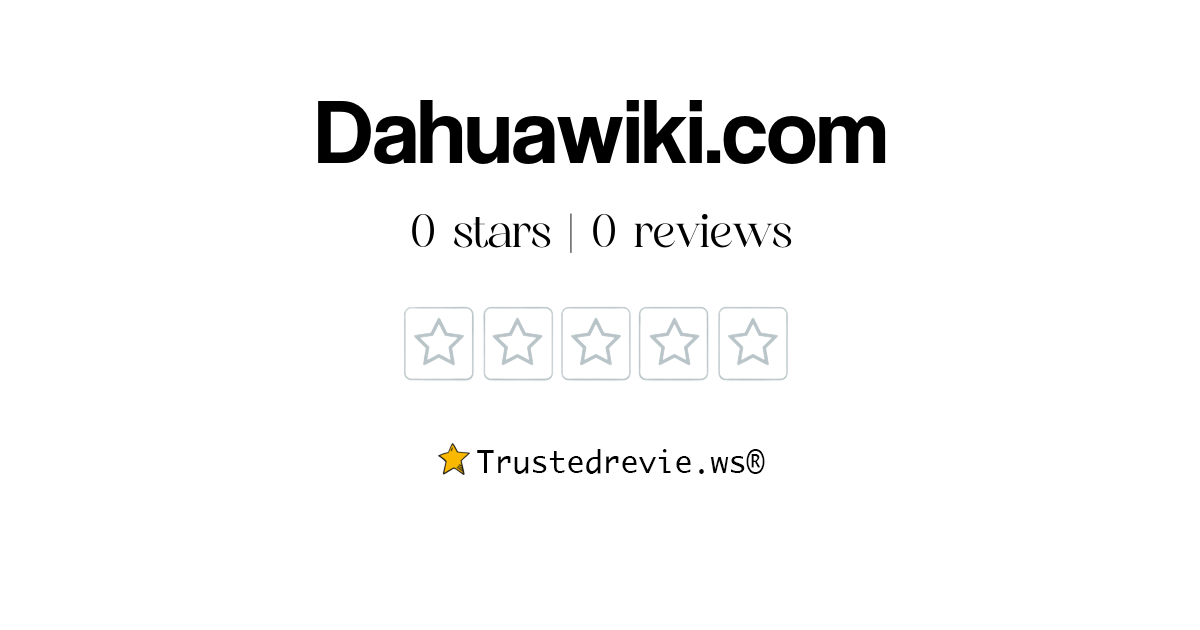 Dahuawiki.com - Ask Question