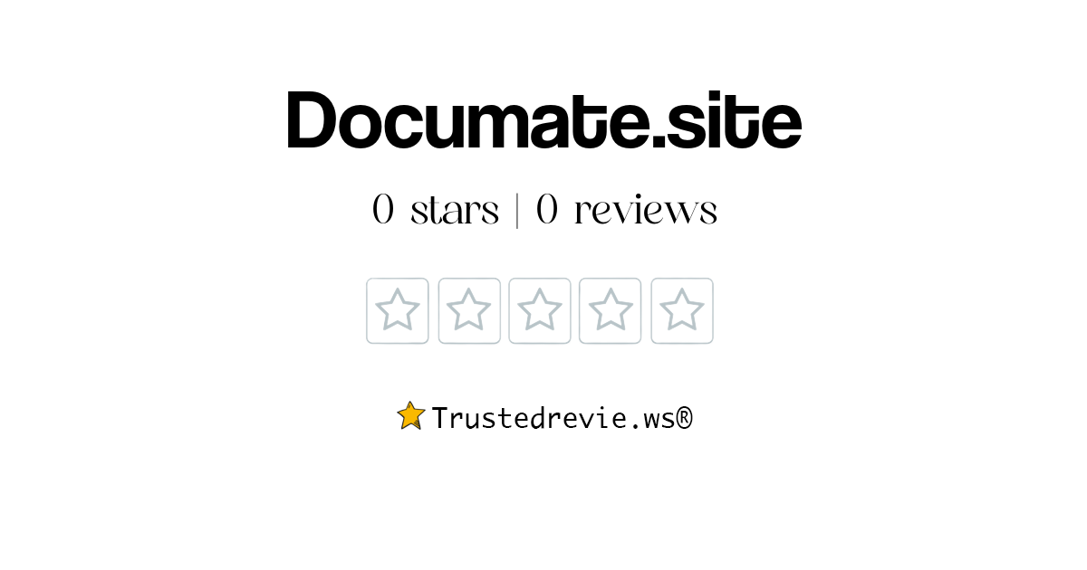 Documate.site Review: Legit or Scam? [2025 New Reviews]
