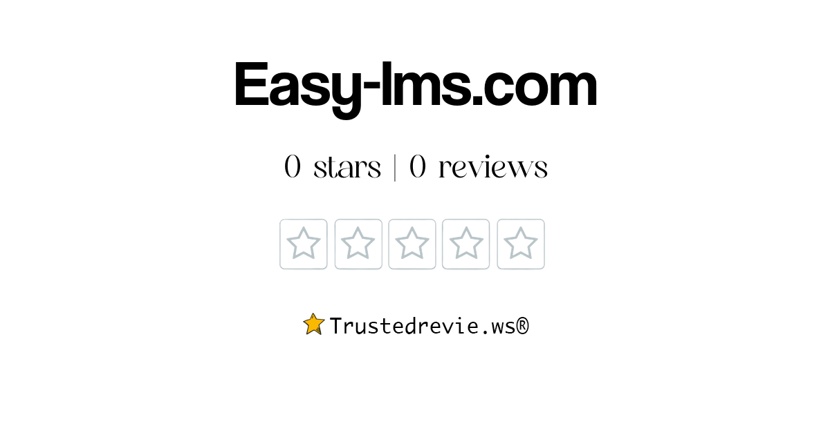 Easy-lms.com Review: Legit or Scam? [2026 New Reviews]