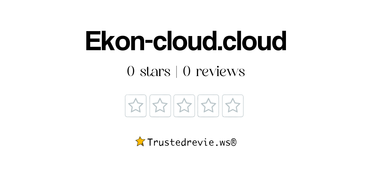 Ekon-cloud.cloud Review: Legit or Scam? [2024 New Reviews]