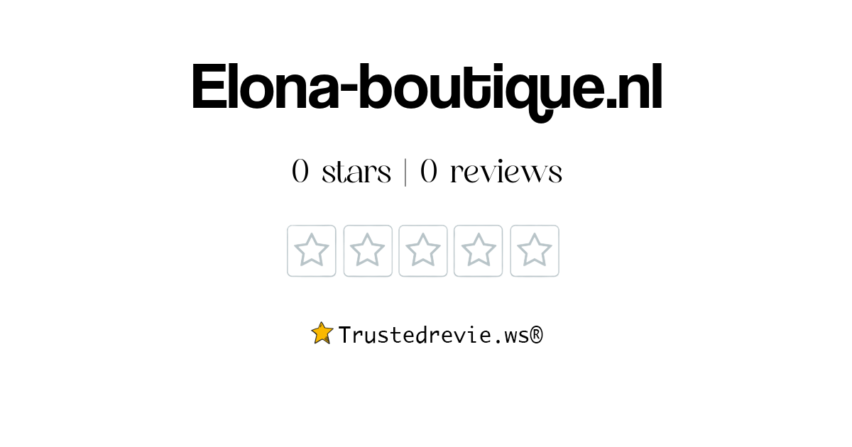 Elona-boutique.nl - Ask Question