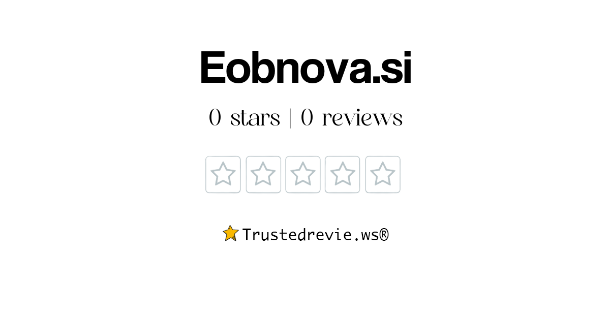 Eobnova.si Review: Legit or Scam? [2025 New Reviews]