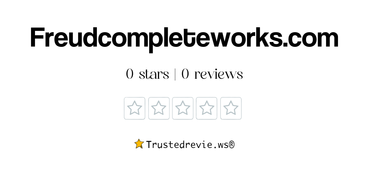 Freudcompleteworks.com Review: Legit or Scam? [2026 New Reviews]