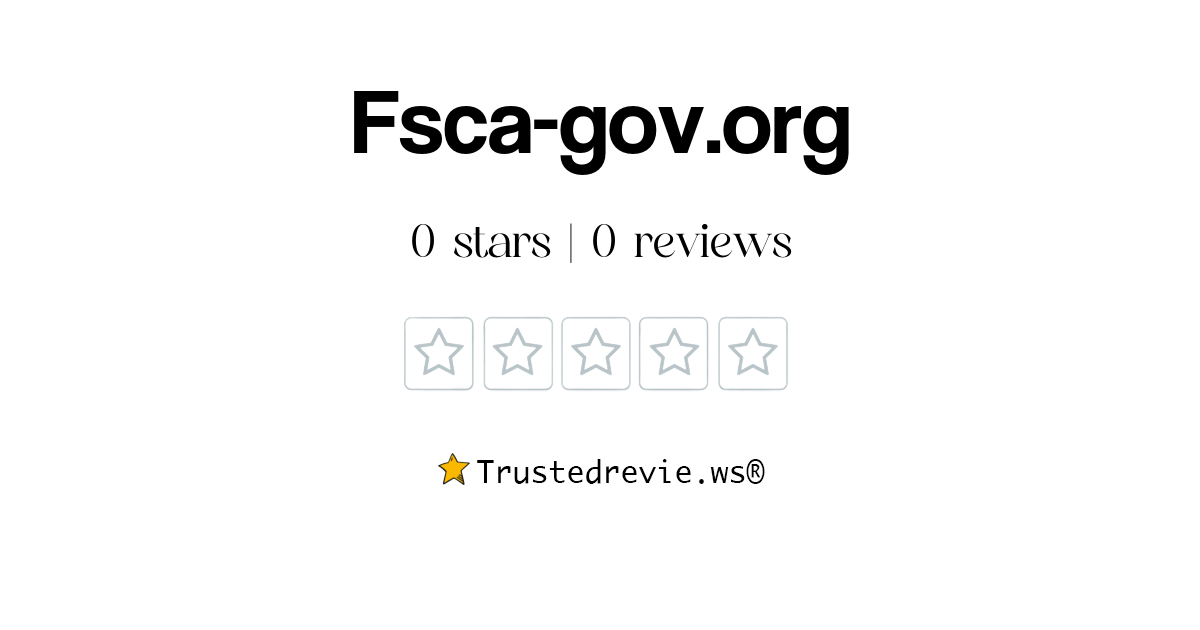 Fsca-gov.org - Ask Question