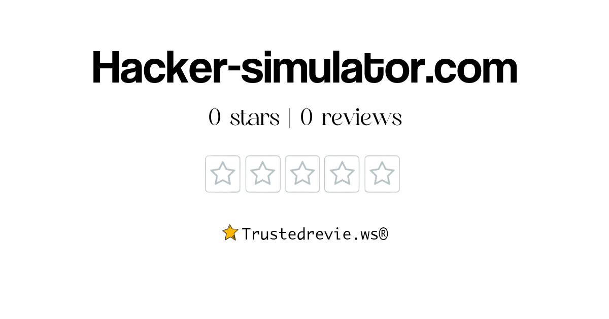 Hacker-simulator.com Review: Legit or Scam? [2024 New Reviews]