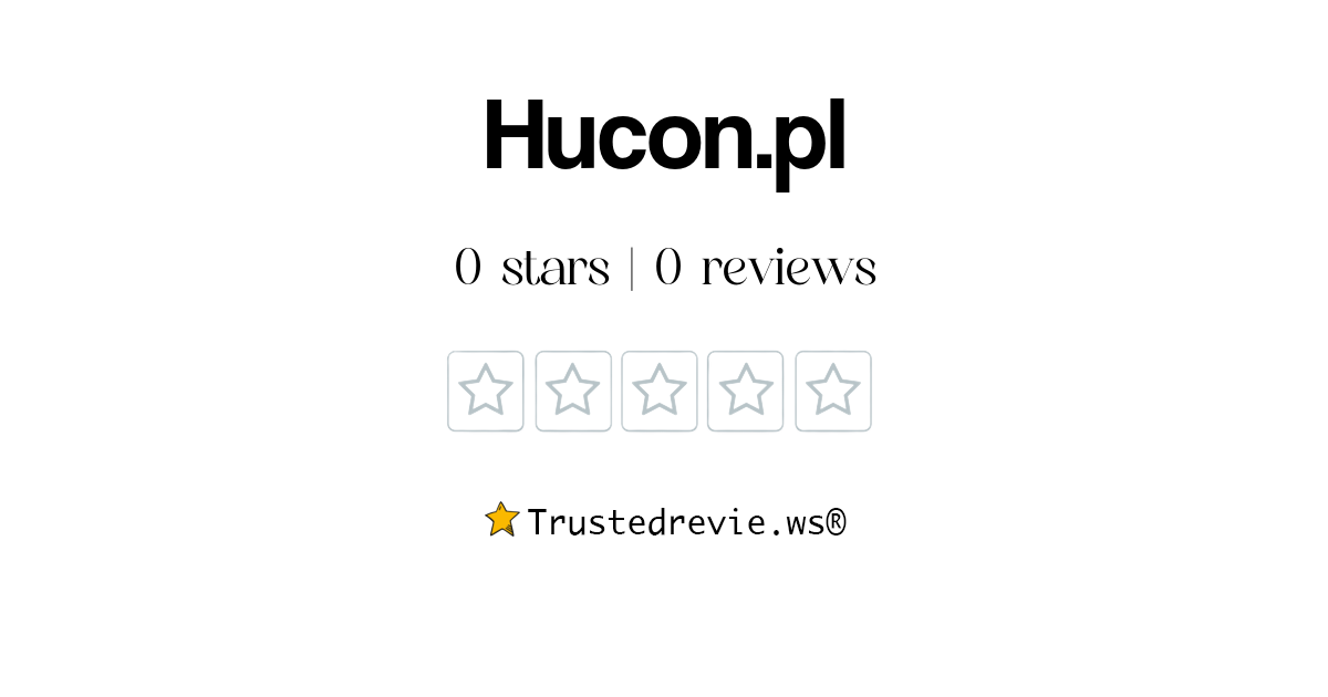 Hucon.pl Review: Legit or Scam? [2025 New Reviews]