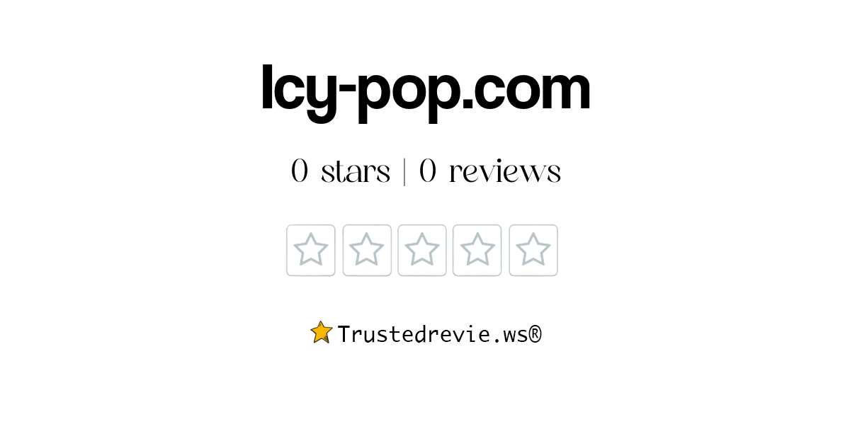 Icy-pop.com Review: Legit or Scam? [2025 New Reviews]