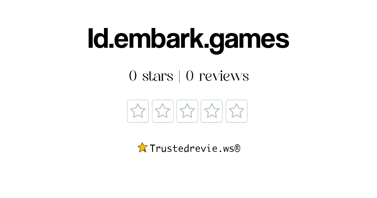 Id.embark.games Review: Legit or Scam? [2025 New Reviews]