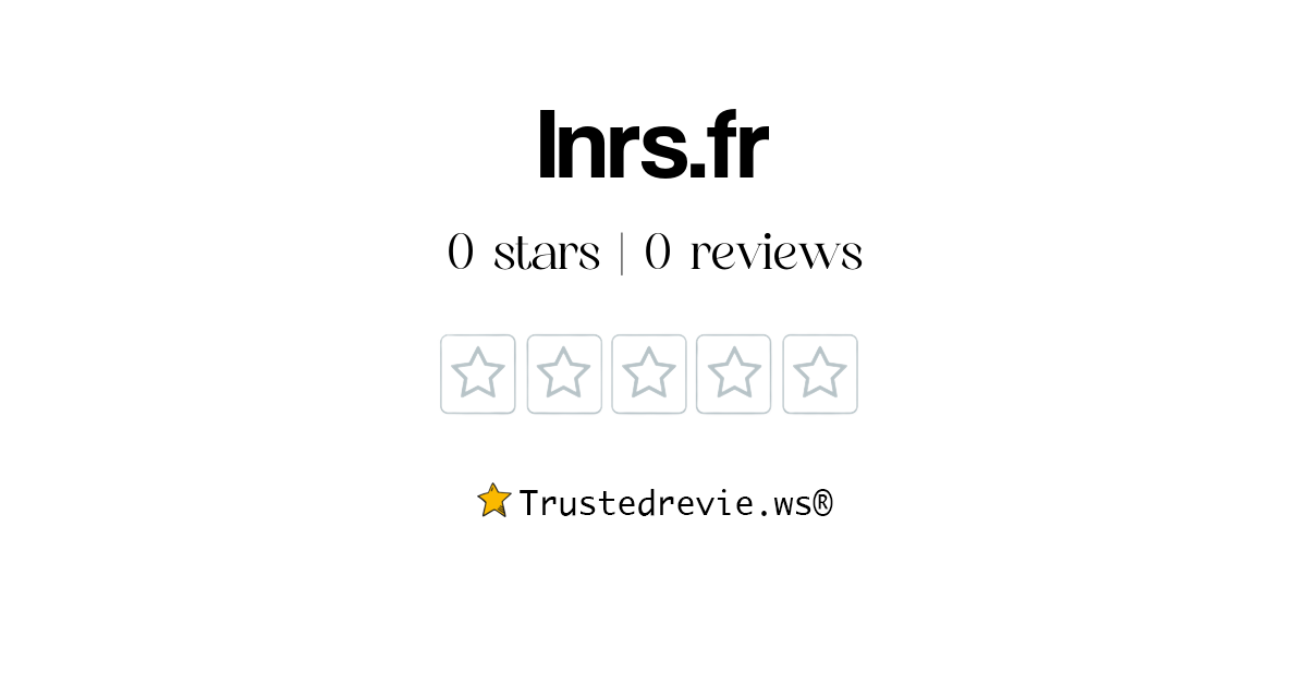 Inrs.fr - Ask Question