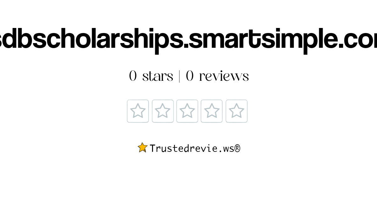 Isdbscholarships.smartsimple.com Review: Legit or Scam? [2025 New Reviews]