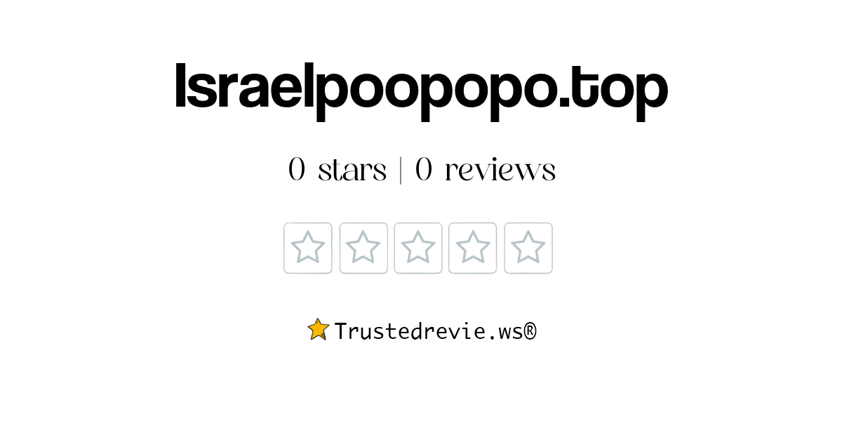 Israelpoopopo.top - Ask Question