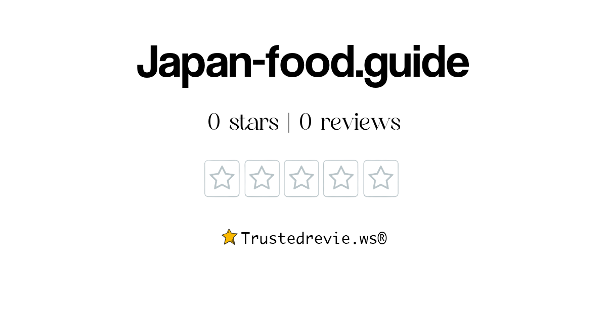 Japan-food.guide Review: Legit or Scam? [2026 New Reviews]