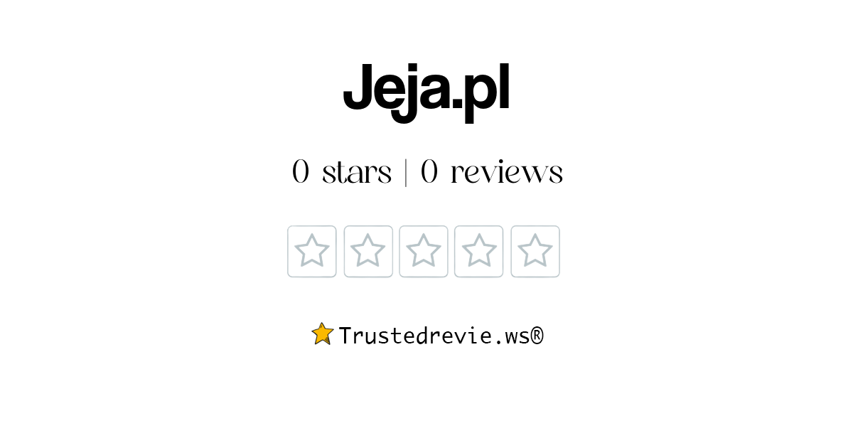 Jeja.pl Review: Legit or Scam? [2025 New Reviews]