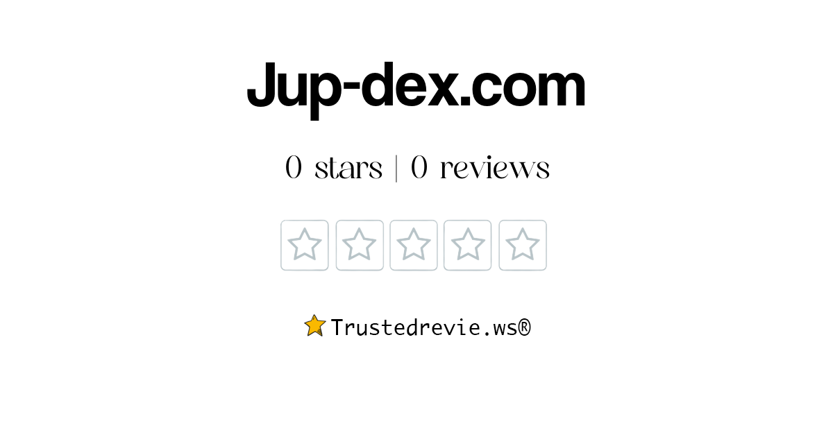 Jup-dex.com Review: Legit or Scam? [2025 New Reviews]