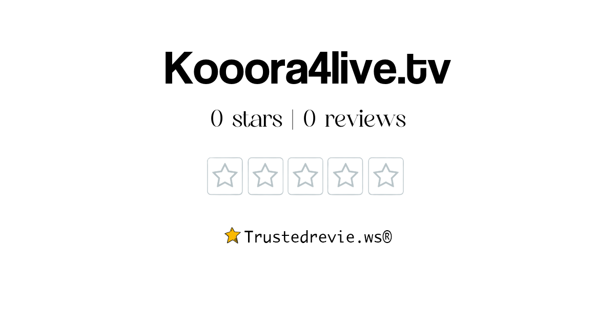 Kooora4live.tv Review: Legit or Scam? [2026 New Reviews]