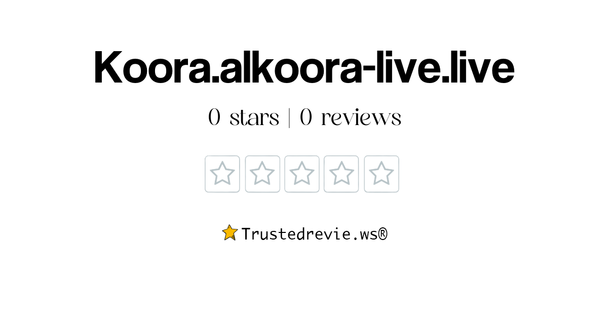 Koora.alkoora-live.live - Ask Question