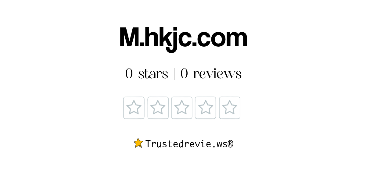 M.hkjc.com Review: Legit or Scam? [2025 New Reviews]