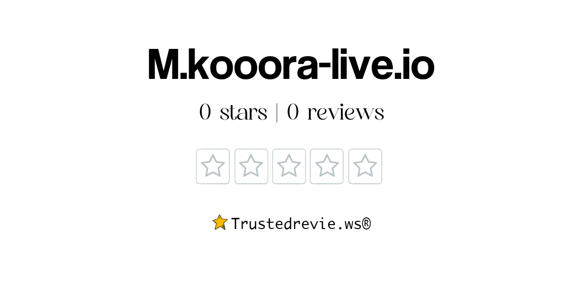 M.kooora-live.io Review: Legit or Scam? [2026 New Reviews]
