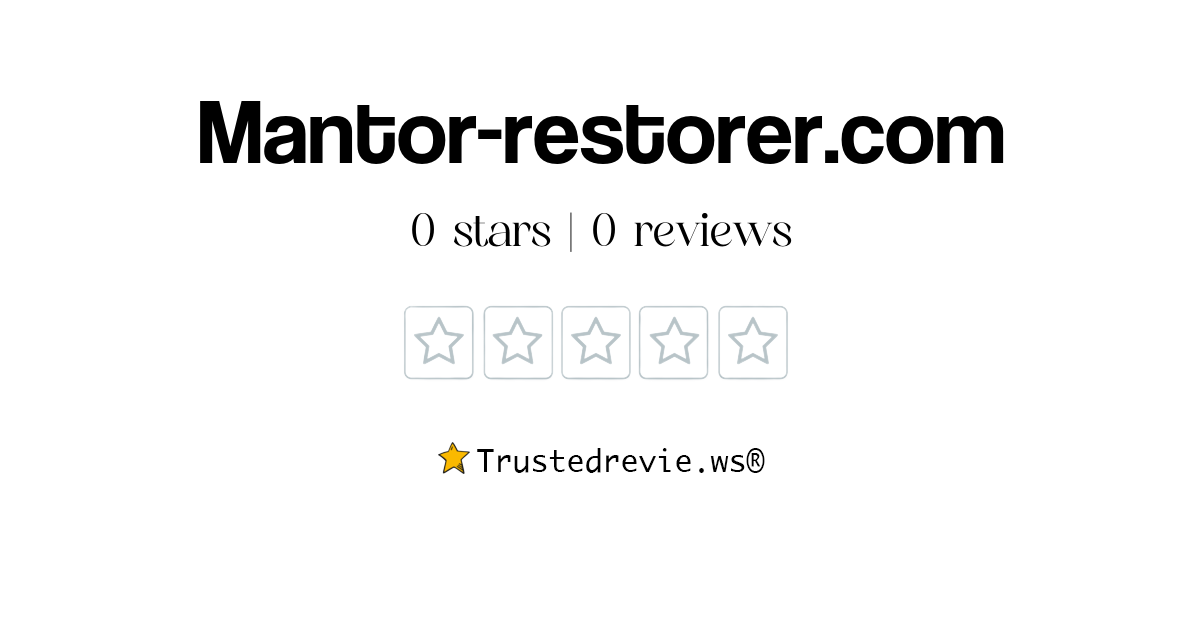 Mantor-restorer.com - Ask Question