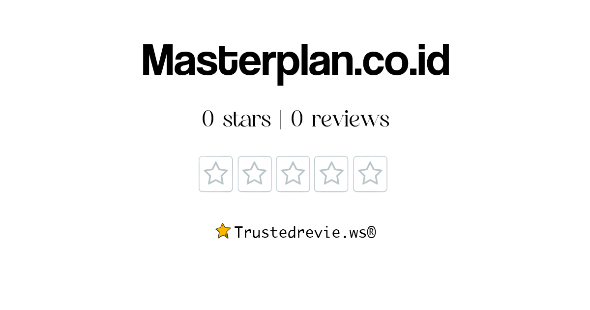 Masterplan.co.id Review: Legit or Scam? [2024 New Reviews]