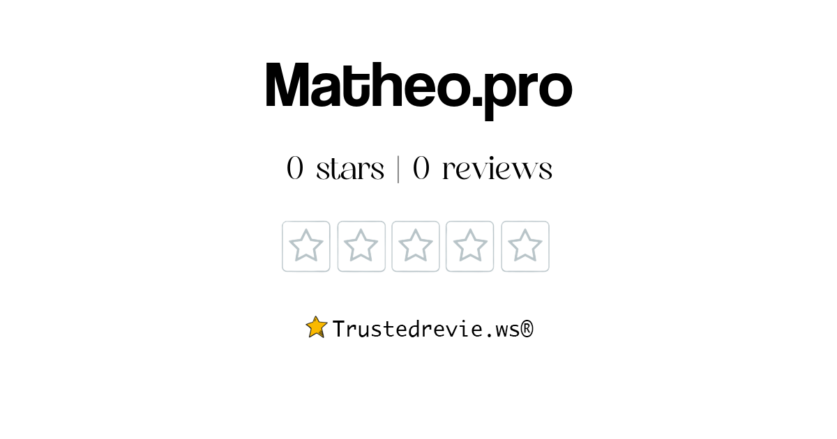Matheo.pro Review: Legit or Scam? [2025 New Reviews]