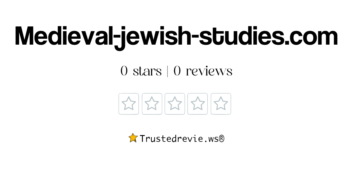 Medieval-jewish-studies.com Review: Legit or Scam? [2025 New Reviews]