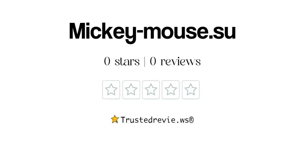 Mickey-mouse.su Review: Legit or Scam? [2024 New Reviews]