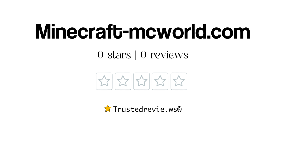 Minecraft-mcworld.com Review: Legit or Scam? [2026 New Reviews]
