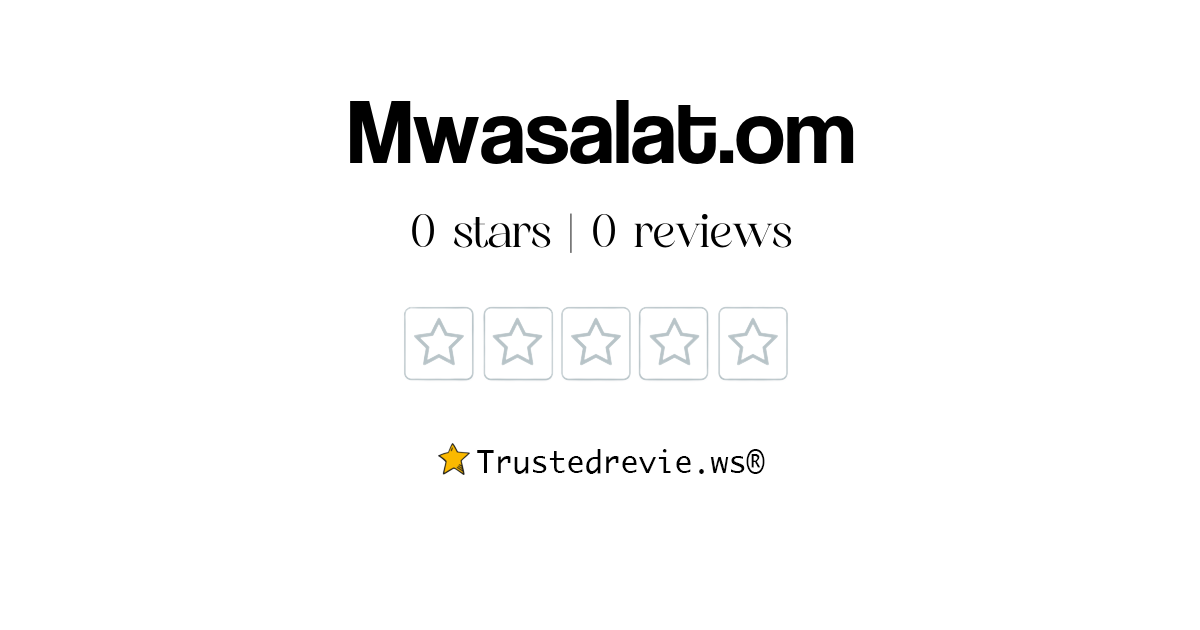 Mwasalat.om Review: Legit or Scam? [2025 New Reviews]