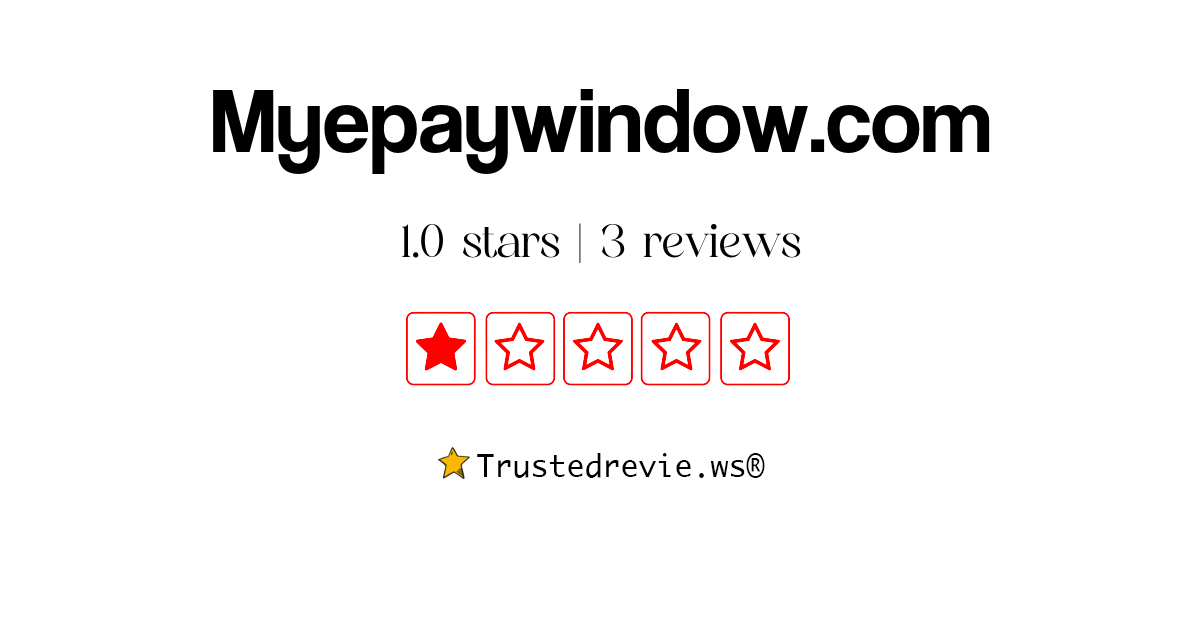 Myepaywindow.com Review: Legit or Scam? [2025 New Reviews]