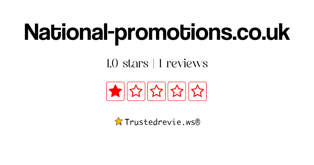 National-promotions.co.uk Review: Legit or Scam? [2025 New Reviews]