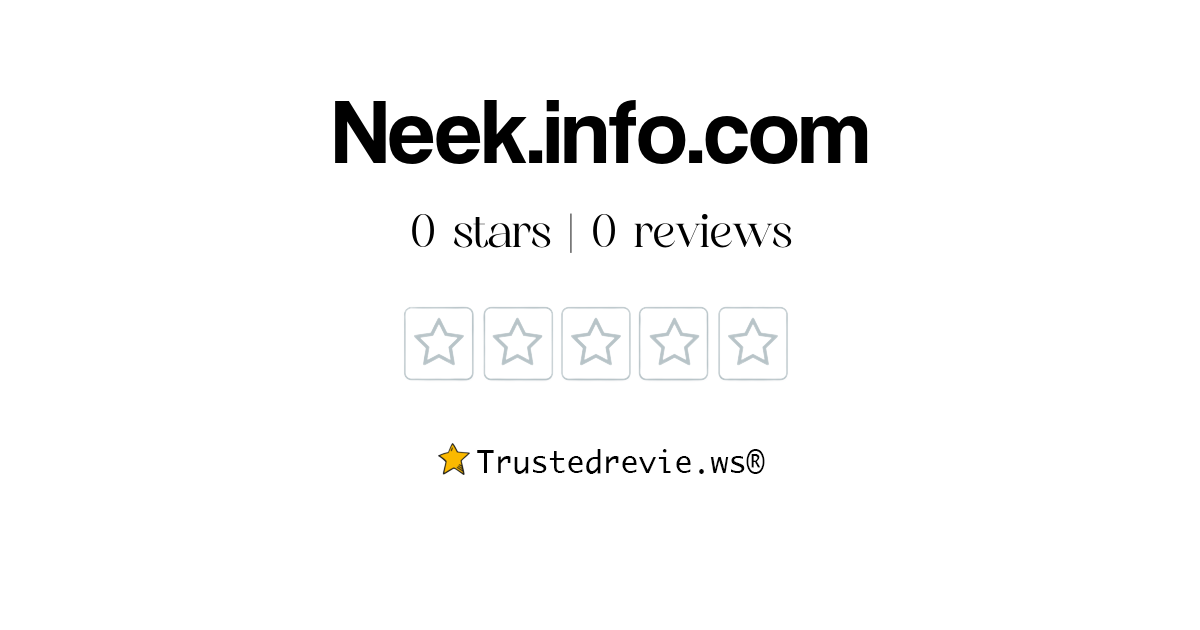 Neek.info.com Review: Legit or Scam? [2026 New Reviews]