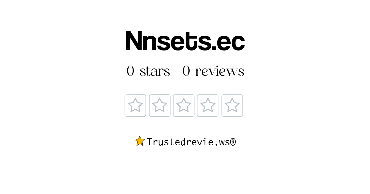 Nnsets.ec Review: Legit or Scam? [2025 New Reviews]