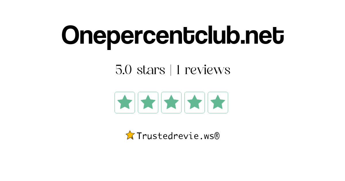 Onepercentclub.net Review: Legit or Scam? [2025 New Reviews]