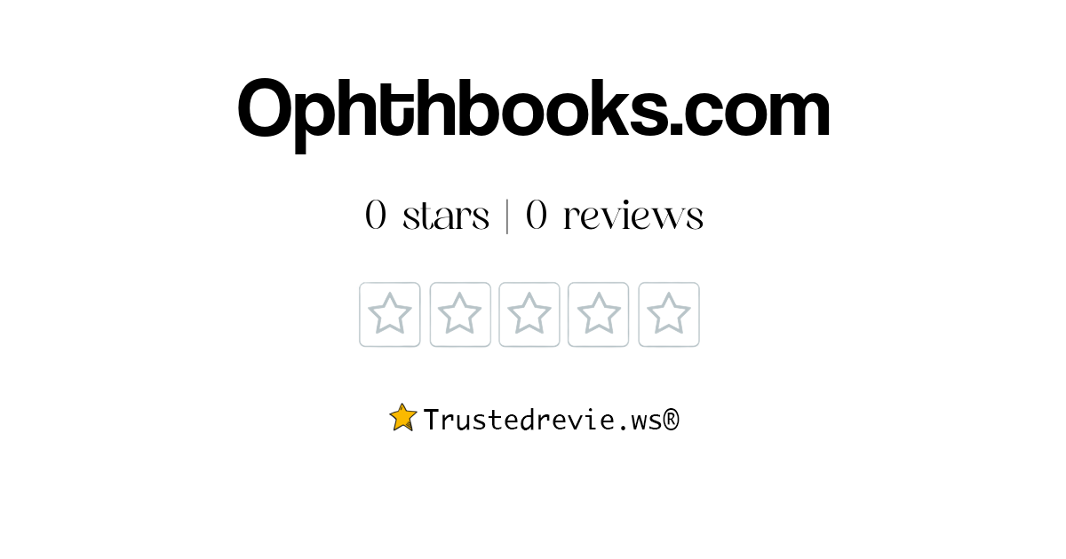 Ophthbooks.com Review: Legit or Scam? [2025 New Reviews]