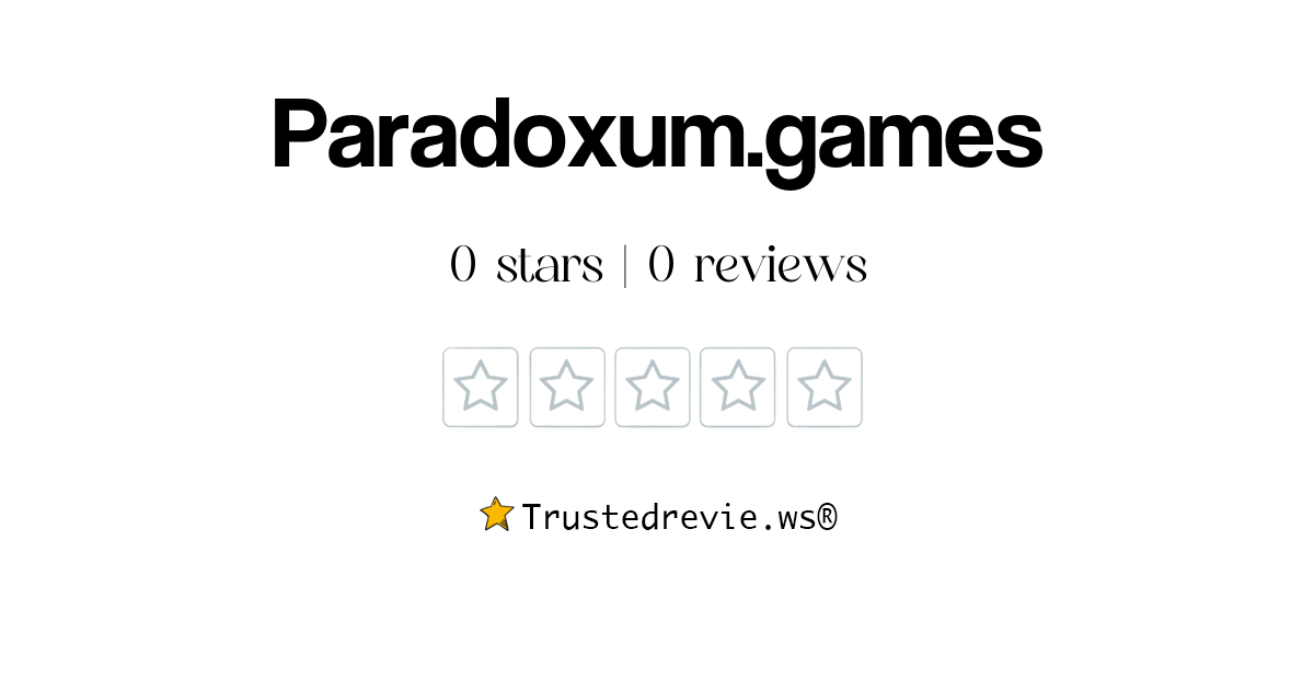 Paradoxum.games Review: Legit or Scam? [2024 New Reviews]