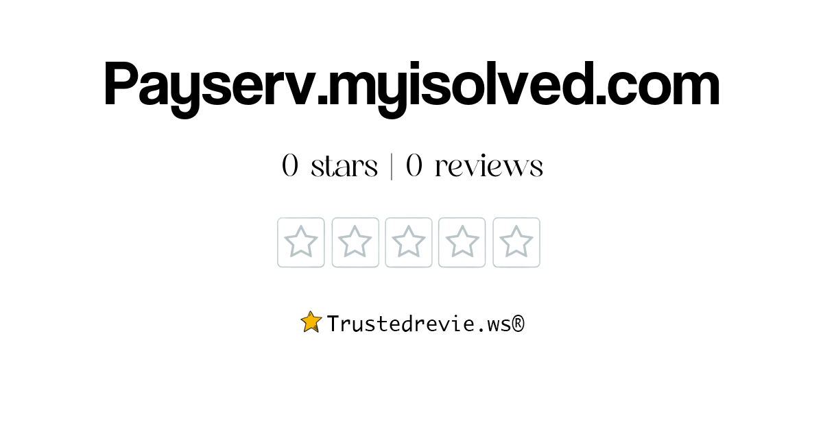 Payserv.myisolved.com - Ask Question