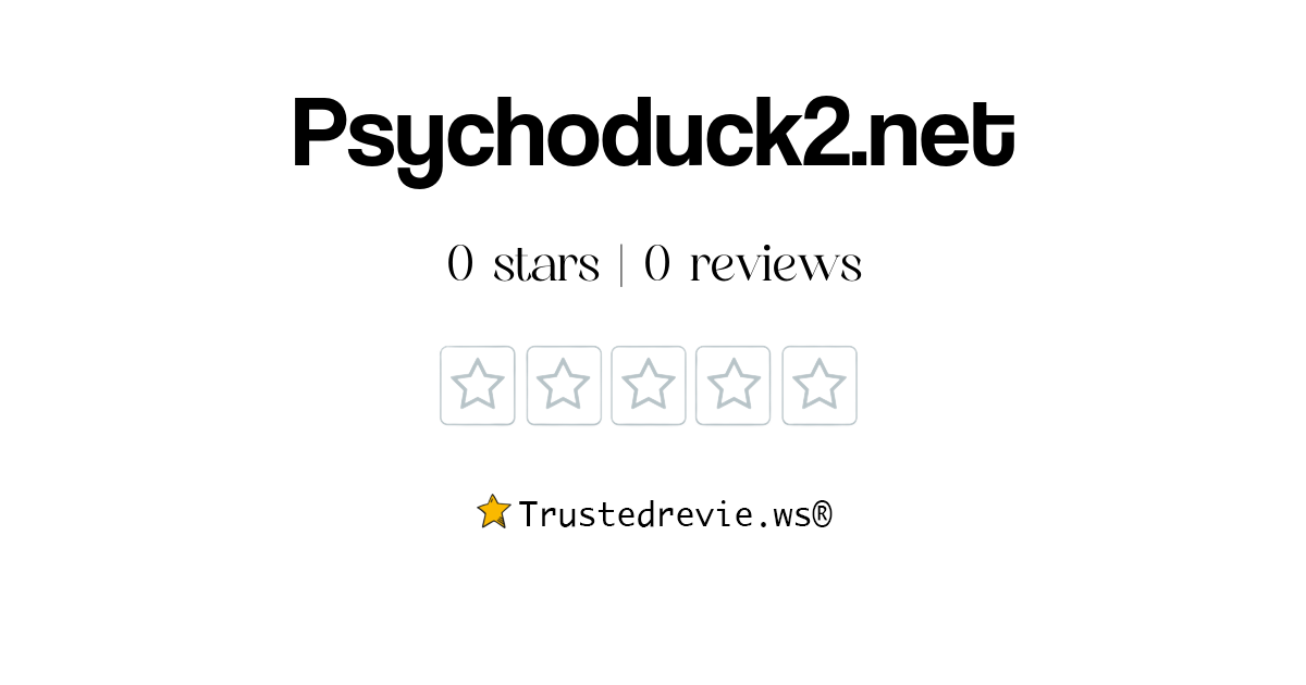 Psychoduck2.net Review: Legit or Scam? [2025 New Reviews]