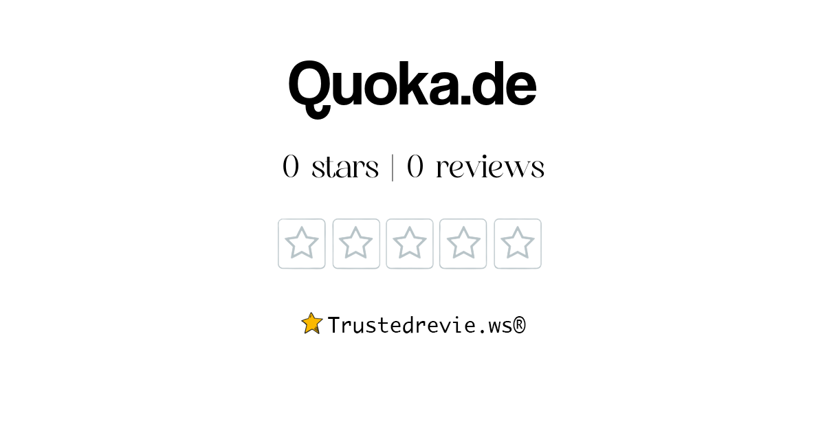 Quoka.de Review: Legit or Scam? [2025 New Reviews]