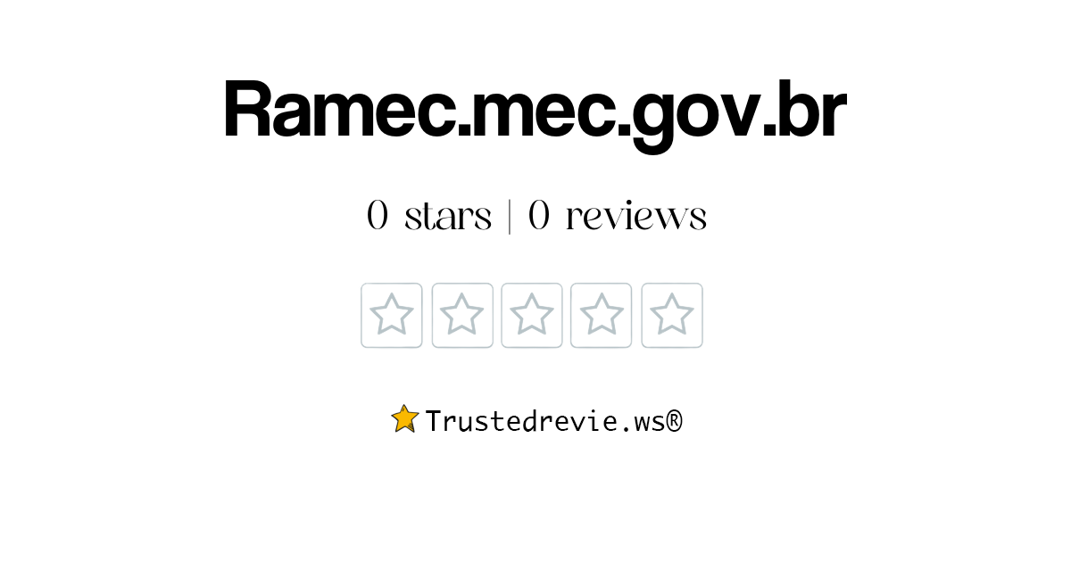 Ramec.mec.gov.br Review: Legit or Scam? [2026 New Reviews]