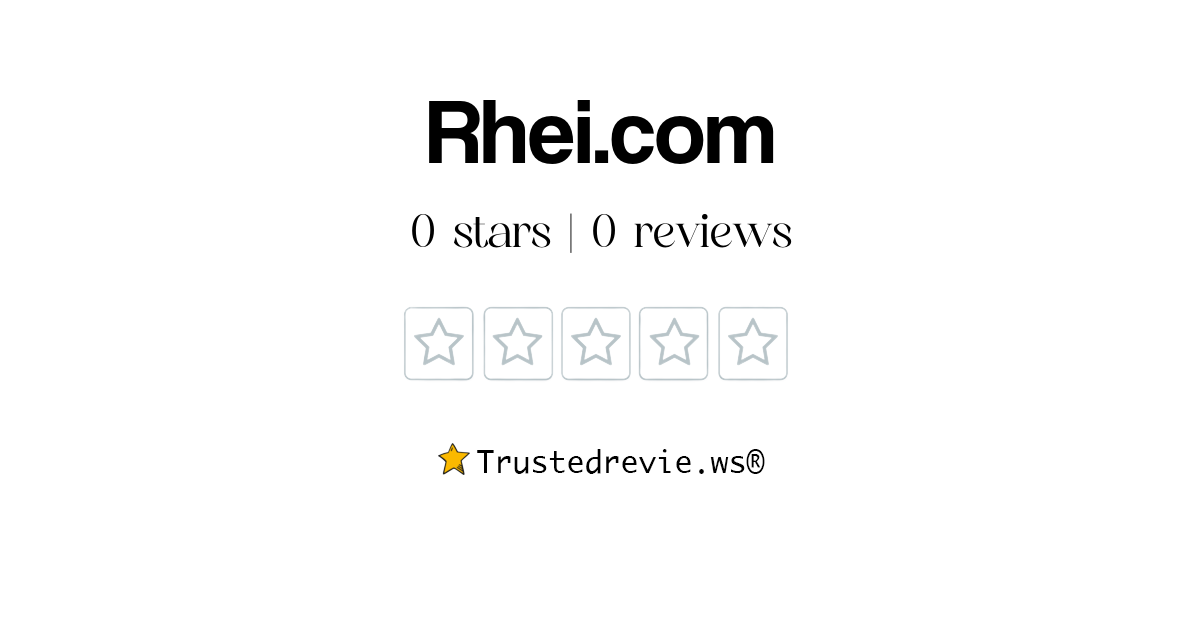 Rhei.com Review: Legit or Scam? [2026 New Reviews]